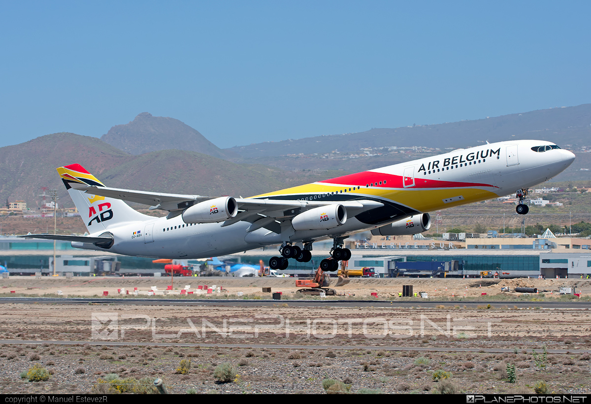 OO-ABA - Airbus A340-313E operated by Air Belgium taken by Manuel ...