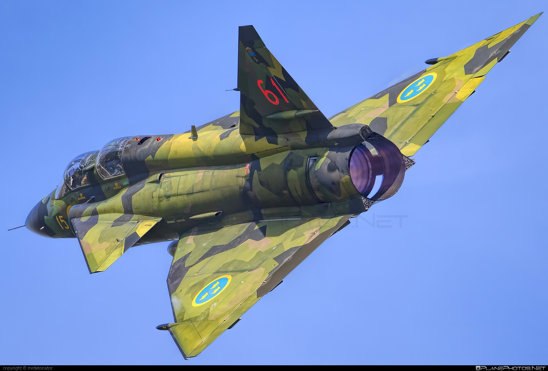 SE-DXO - Saab Sk 37E Viggen operated by Swedish Air Force Historic ...