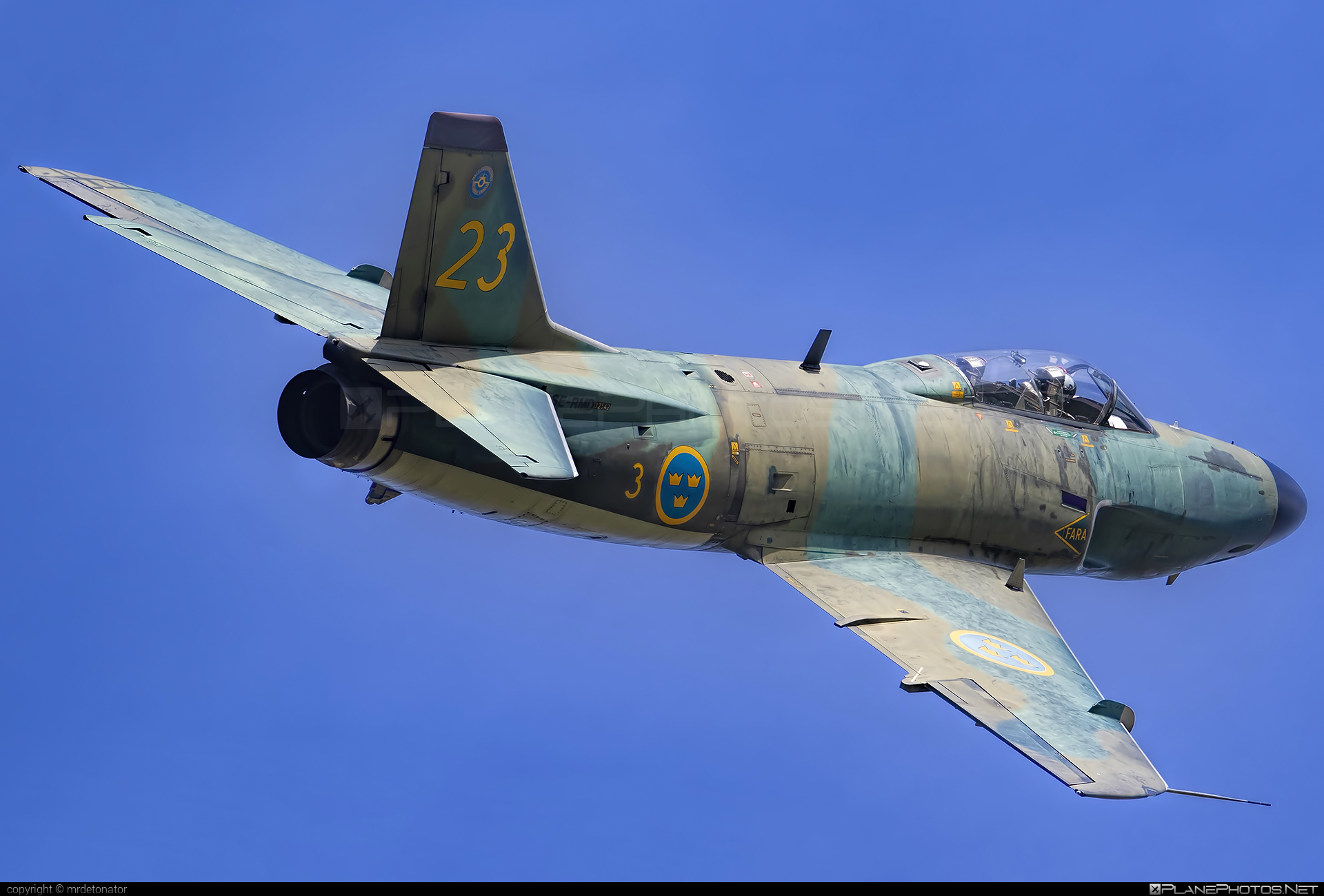 SE-RMD - Saab J 32B Lansen operated by Swedish Air Force Historic ...