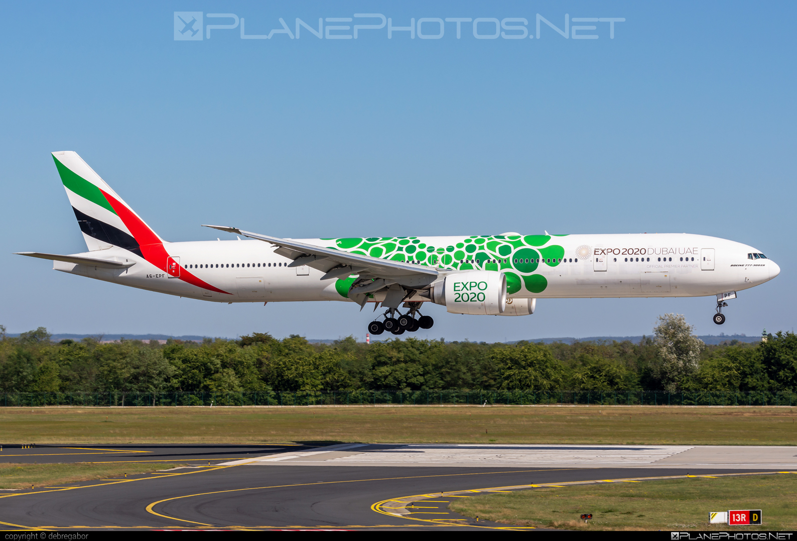 A6-EPF - Boeing 777-300ER operated by Emirates taken by debregabor ...