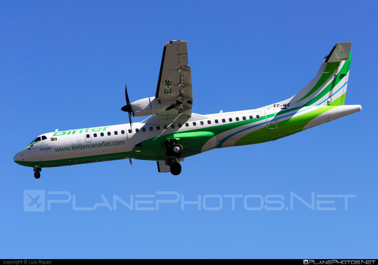 EC-MIF - ATR 72-600 operated by Binter Canarias taken by Luis Rguez ...